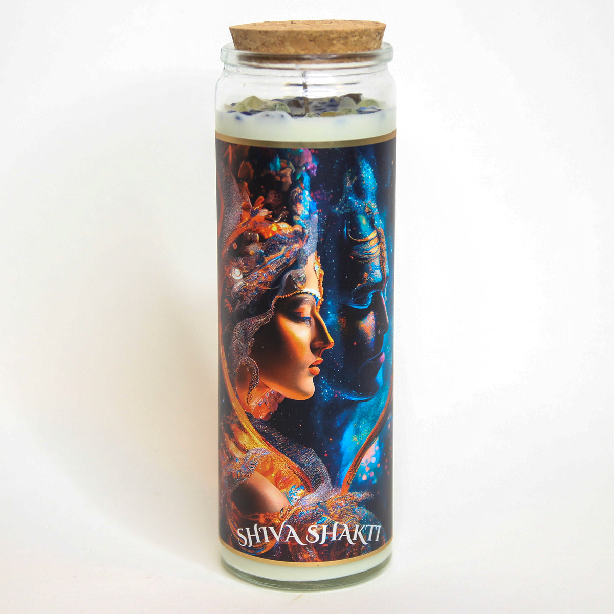 Shiva Shakti Crystal Altar Candle – Shakti SOULutions